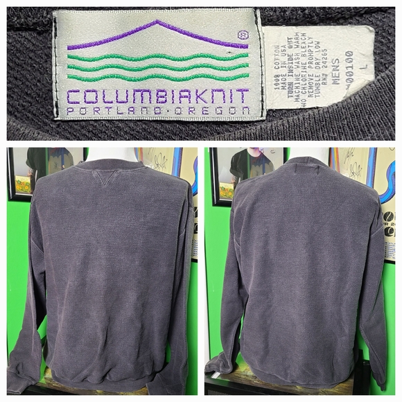 Columbia | Sweaters | Mens Vintage Columbiaknit 0 Cotton Crewneck ...